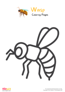 Wasp Coloring Pages For Kids – Free Printables - Kids Art & Craft