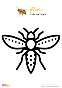 Wasp Coloring Pages For Kids – Free Printables - Kids Art & Craft