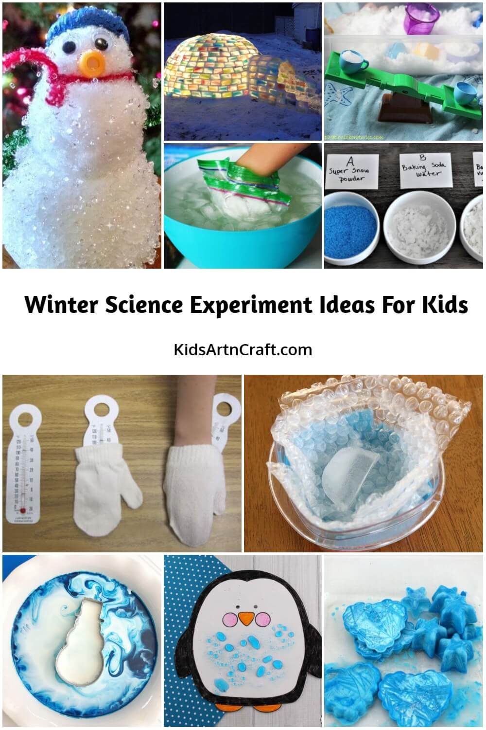 Winter Science Experiments and Activities for Kids - Kids Art & Craft