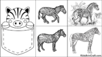 Zebra Coloring Pages for Kids - Free Printables - Kids Art & Craft