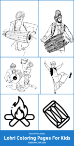 Lohri Coloring Pages For Kids – Free Printables - Kids Art & Craft