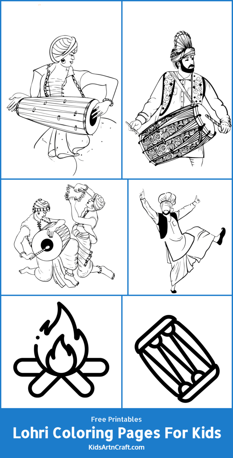 Lohri Coloring Pages For Kids – Free Printables - Kids Art & Craft