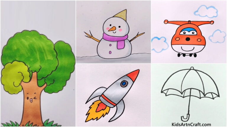 Simple Drawing 6 Year Old Kids - Kids Art & Craft