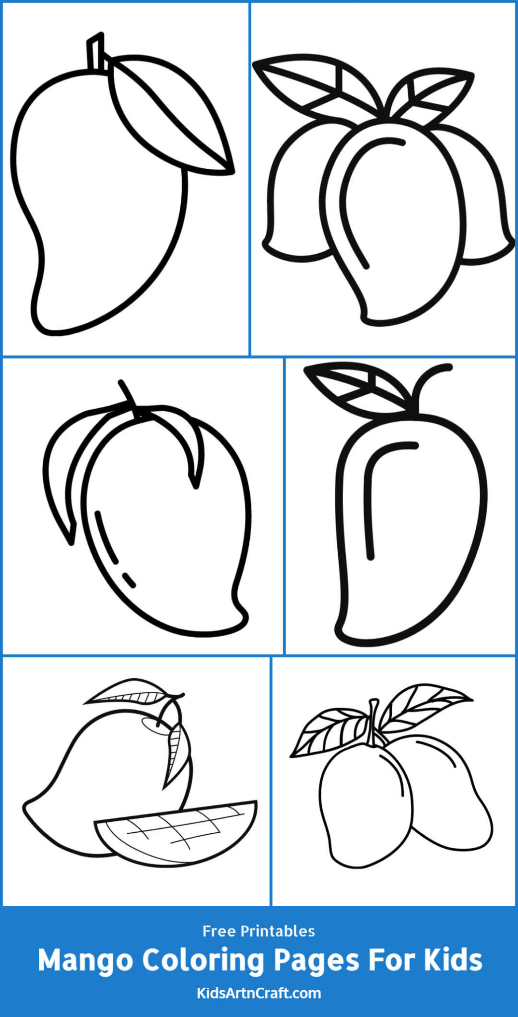 Mango Coloring Pages For Kids – Free Printables - Kids Art & Craft