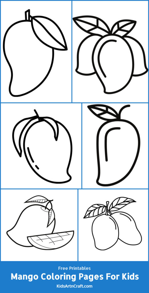Mango Coloring Pages For Kids – Free Printables - Kids Art & Craft