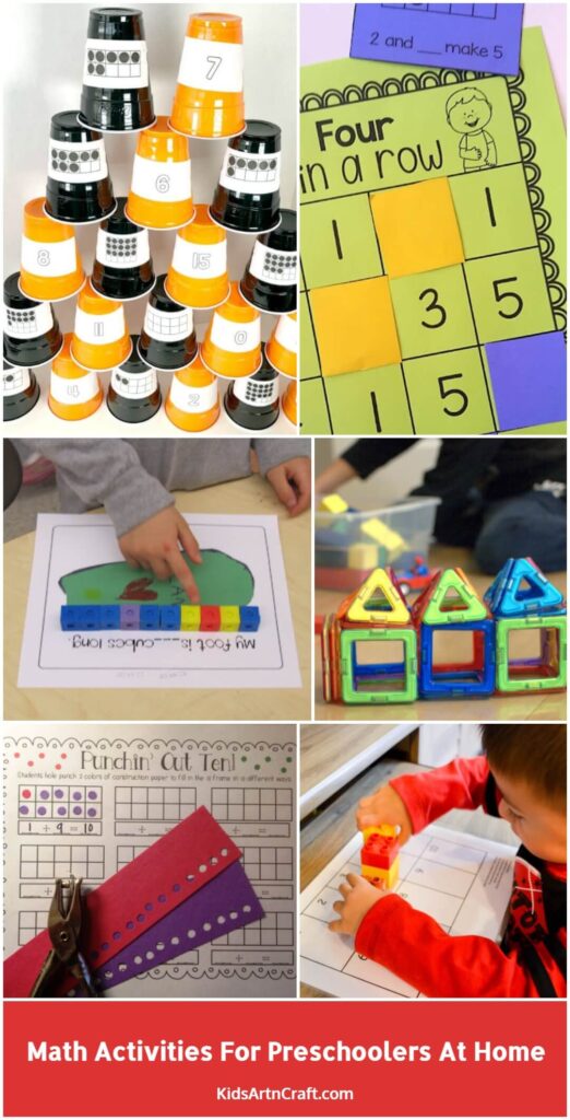 Math Activities for Preschoolers at Home - Kids Art & Craft