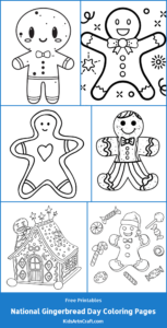 National Gingerbread Day Coloring Pages For Kids-Free Printables - Kids ...