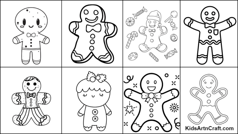 National Gingerbread Day Coloring Pages For Kids-Free Printables - Kids ...