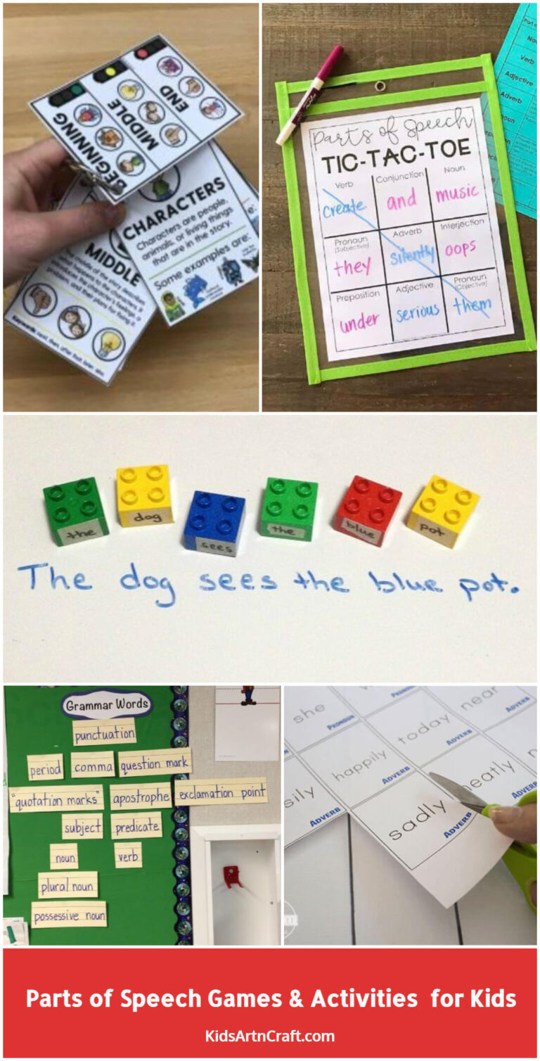 Parts of Speech Games & Activities for Kids - Kids Art & Craft