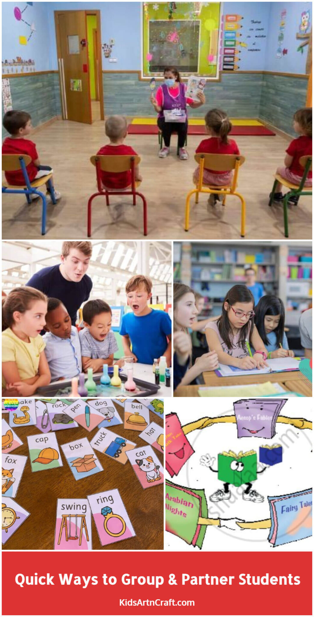 Quick Ways to Group & Partner Students - Kids Art & Craft