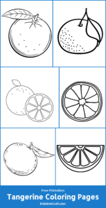 Tangerine Coloring Pages For Kids – Free Printables - Kids Art & Craft