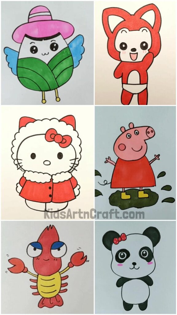 Animal Drawing & Coloring Activities For Kids - Kids Art & Craft