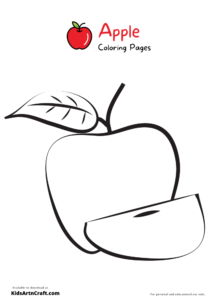 Apple Coloring Pages For Kids – Free Printables - Kids Art & Craft