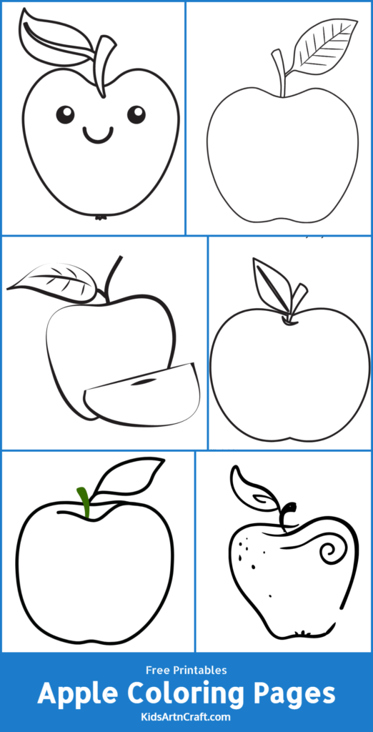Apple Coloring Pages For Kids – Free Printables - Kids Art & Craft