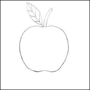 Apple Drawing & Sketches for Kids - Kids Art & Craft
