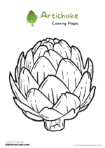 Artichoke Coloring Pages For Kids – Free Printables - Kids Art & Craft