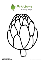 Artichoke Coloring Pages For Kids – Free Printables - Kids Art & Craft