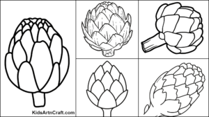 Artichoke Coloring Pages For Kids – Free Printables - Kids Art & Craft