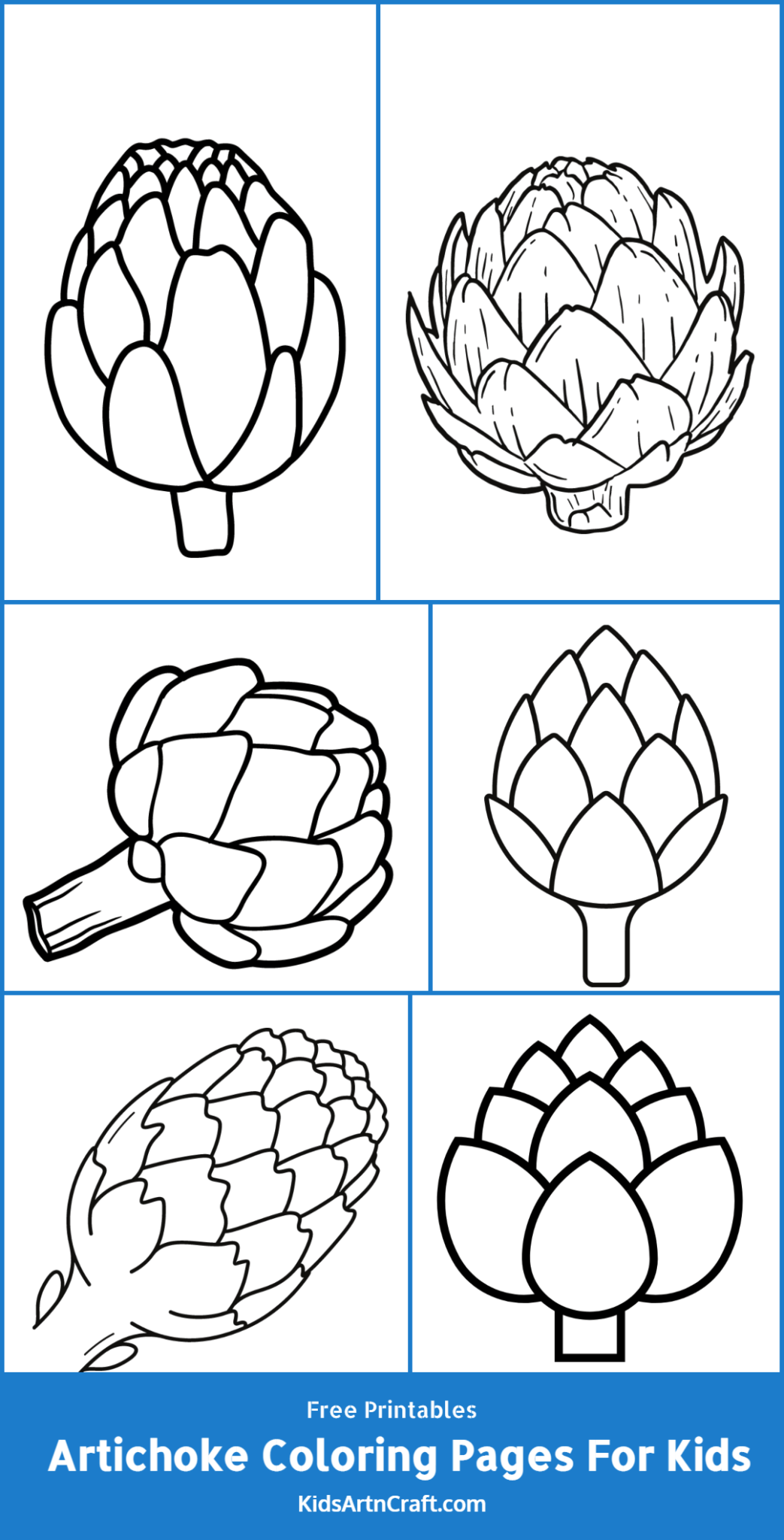 Artichoke Coloring Pages For Kids – Free Printables - Kids Art & Craft