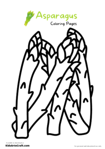Asparagus Coloring Pages For Kids – Free Printables - Kids Art & Craft