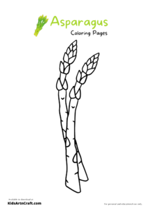 Asparagus Coloring Pages For Kids – Free Printables - Kids Art & Craft