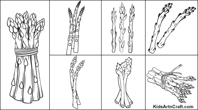 Asparagus Coloring Pages For Kids – Free Printables - Kids Art & Craft