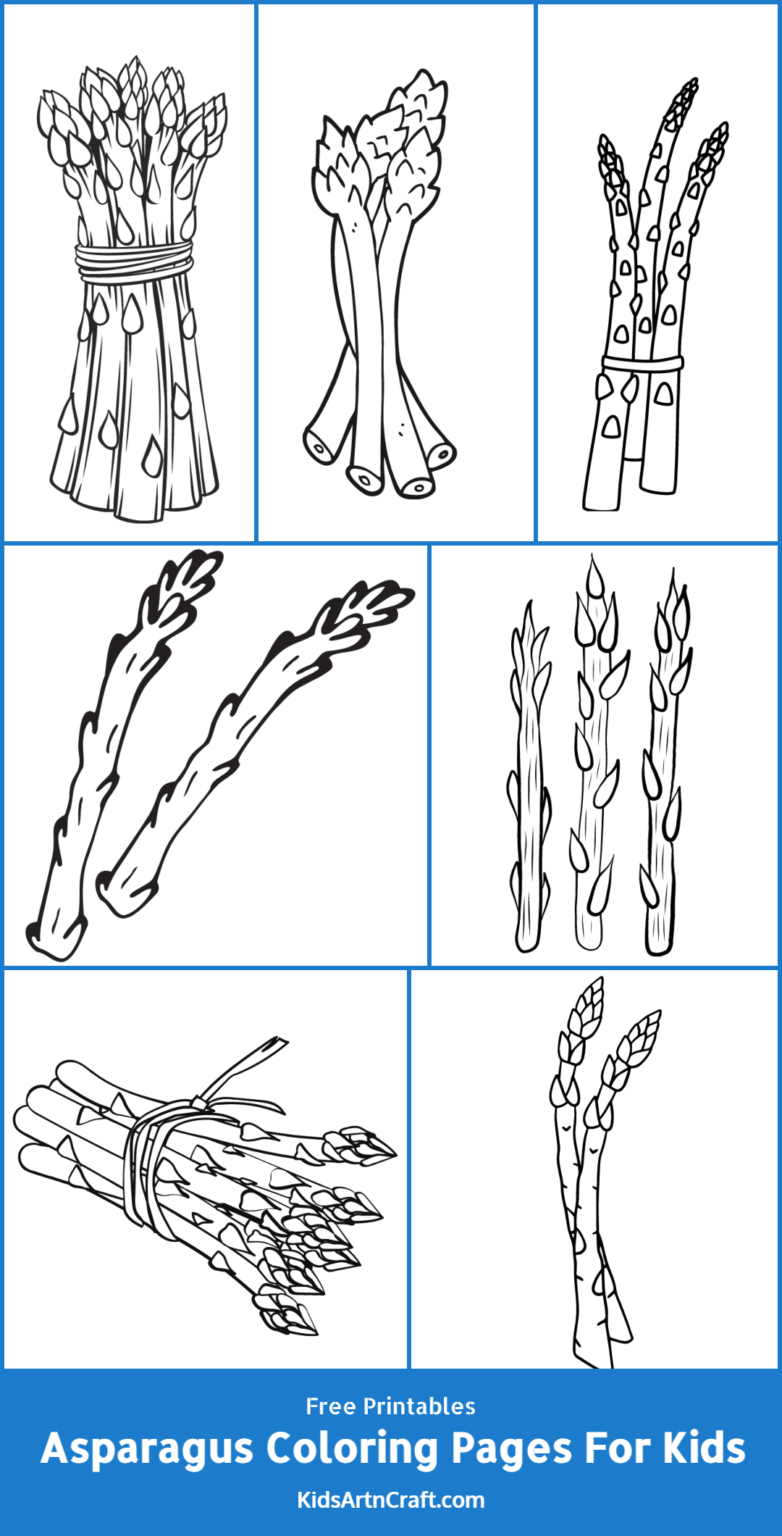 Asparagus Coloring Pages For Kids – Free Printables - Kids Art & Craft
