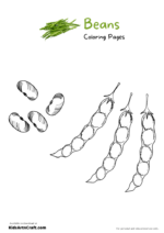 Beans Coloring Pages For Kids – Free Printables - Kids Art & Craft