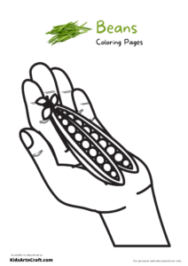 Beans Coloring Pages For Kids – Free Printables - Kids Art & Craft