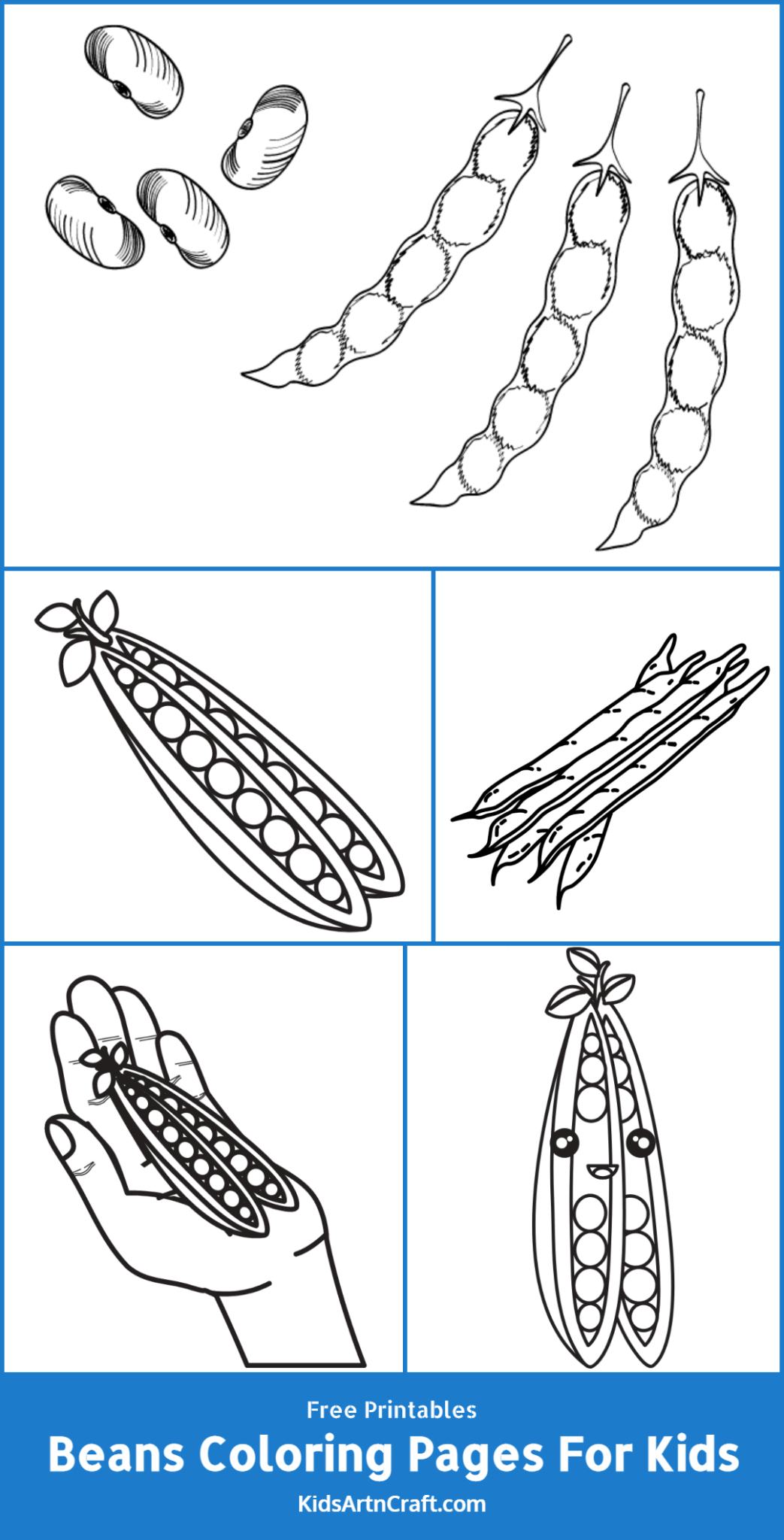 Beans Coloring Pages For Kids – Free Printables - Kids Art & Craft