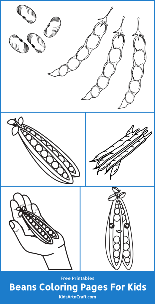 Beans Coloring Pages For Kids – Free Printables - Kids Art & Craft