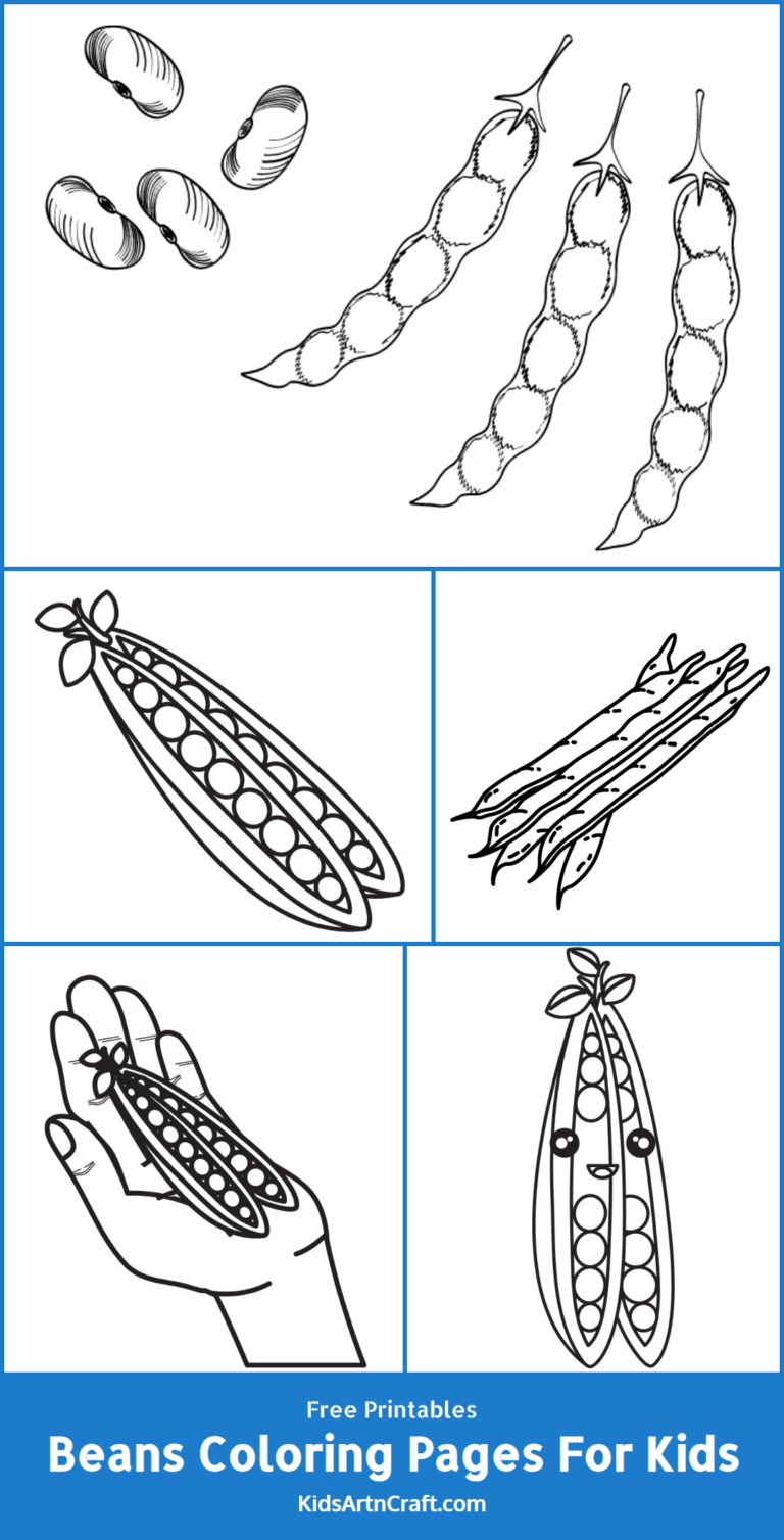 Beans Coloring Pages For Kids – Free Printables - Kids Art & Craft