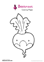 Beetroot Coloring Pages For Kids – Free Printables - Kids Art & Craft