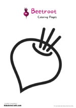 Beetroot Coloring Pages For Kids – Free Printables - Kids Art & Craft