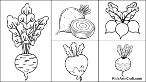 Beetroot Coloring Pages For Kids – Free Printables - Kids Art & Craft