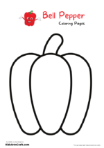 Bell Pepper Coloring Pages For Kids – Free Printables - Kids Art & Craft