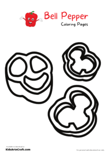 Bell Pepper Coloring Pages For Kids – Free Printables - Kids Art & Craft