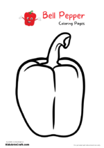 Bell Pepper Coloring Pages For Kids – Free Printables - Kids Art & Craft