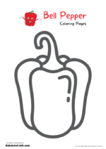 Bell Pepper Coloring Pages For Kids – Free Printables - Kids Art & Craft