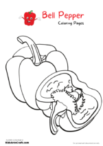 Bell Pepper Coloring Pages For Kids – Free Printables - Kids Art & Craft