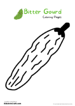 Bitter Gourd Coloring Pages For Kids – Free Printables - Kids Art & Craft