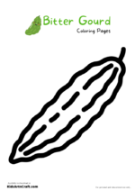 Bitter Gourd Coloring Pages For Kids – Free Printables - Kids Art & Craft