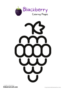 Blackberry Coloring Pages For Kids – Free Printables - Kids Art & Craft