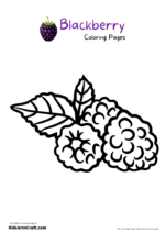 Blackberry Coloring Pages For Kids – Free Printables - Kids Art & Craft