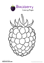 Blackberry Coloring Pages For Kids – Free Printables - Kids Art & Craft