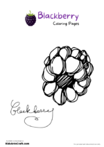 Blackberry Coloring Pages For Kids – Free Printables - Kids Art & Craft