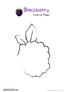 Blackberry Coloring Pages For Kids – Free Printables - Kids Art & Craft