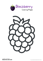 Blackberry Coloring Pages For Kids – Free Printables - Kids Art & Craft
