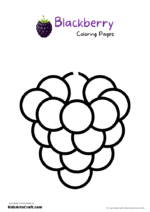 Blackberry Coloring Pages For Kids – Free Printables - Kids Art & Craft