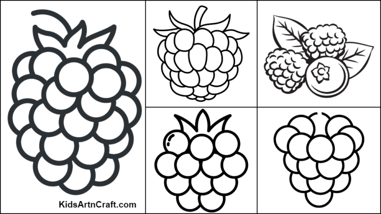 Blackberry Coloring Pages For Kids – Free Printables - Kids Art & Craft